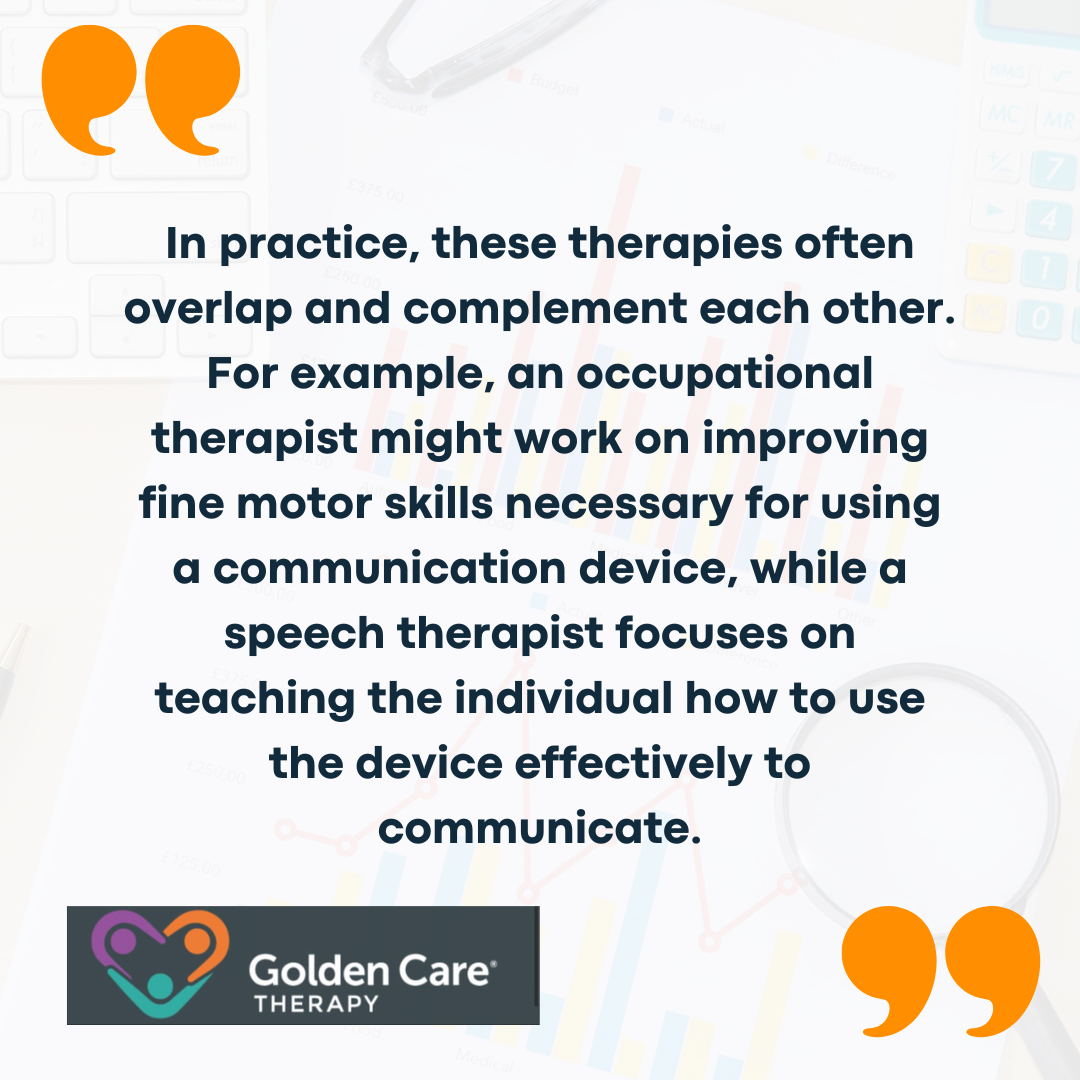 Occupational Therapy Vs Speech Therapy Golden Care Therapy
